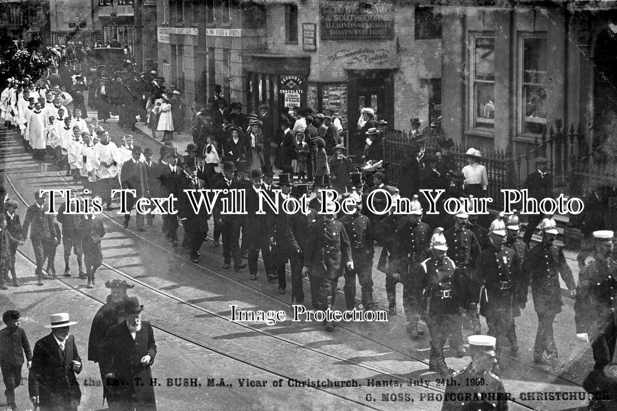 DO 312 - Funeral Of Rev Bush, Christchurch, Dorset – JB Archive