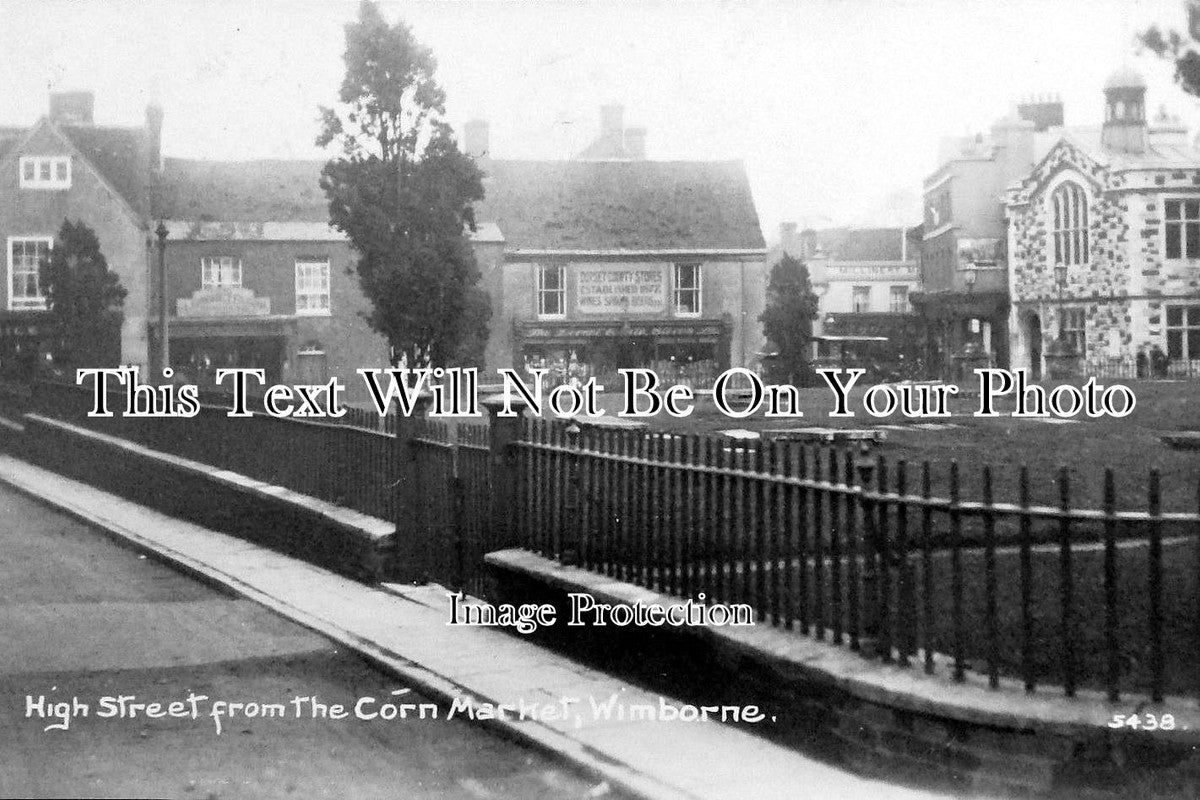 DO 853 - High Street From The Corn Market, Wimborne, Dorset – JB Archive