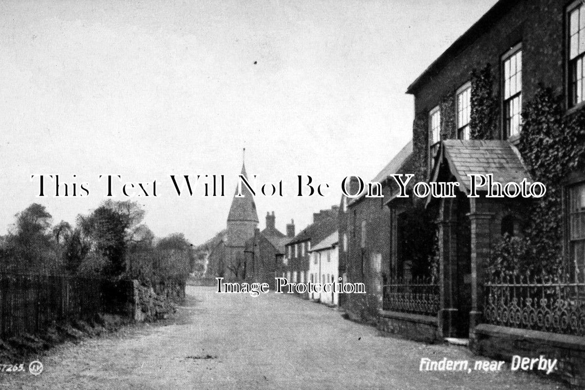 DR 114 - Findern Village, Derby, Derbyshire c1910 – JB Archive