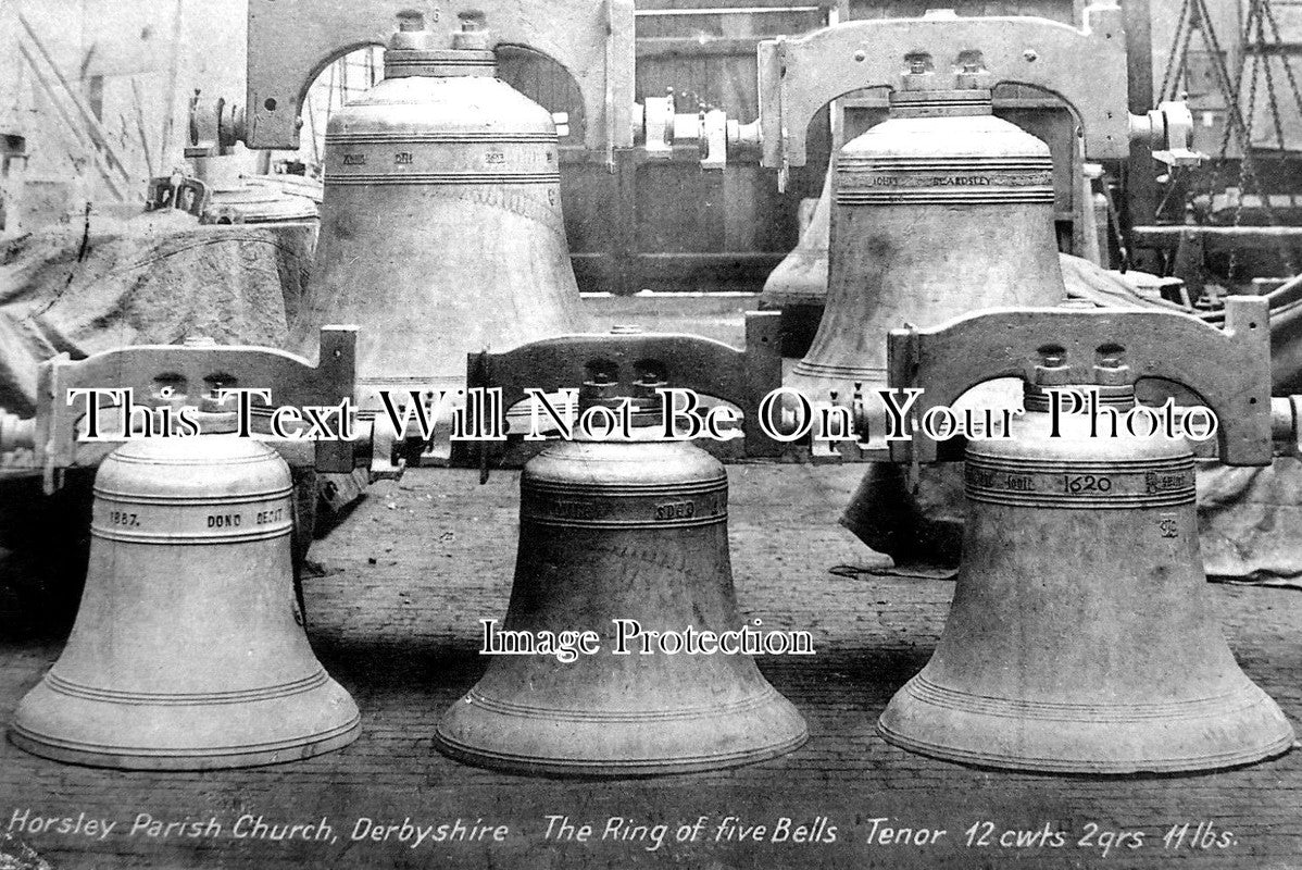 DR 1186 - Church Bells, Horsley, Derbyshire c1920 – JB Archive