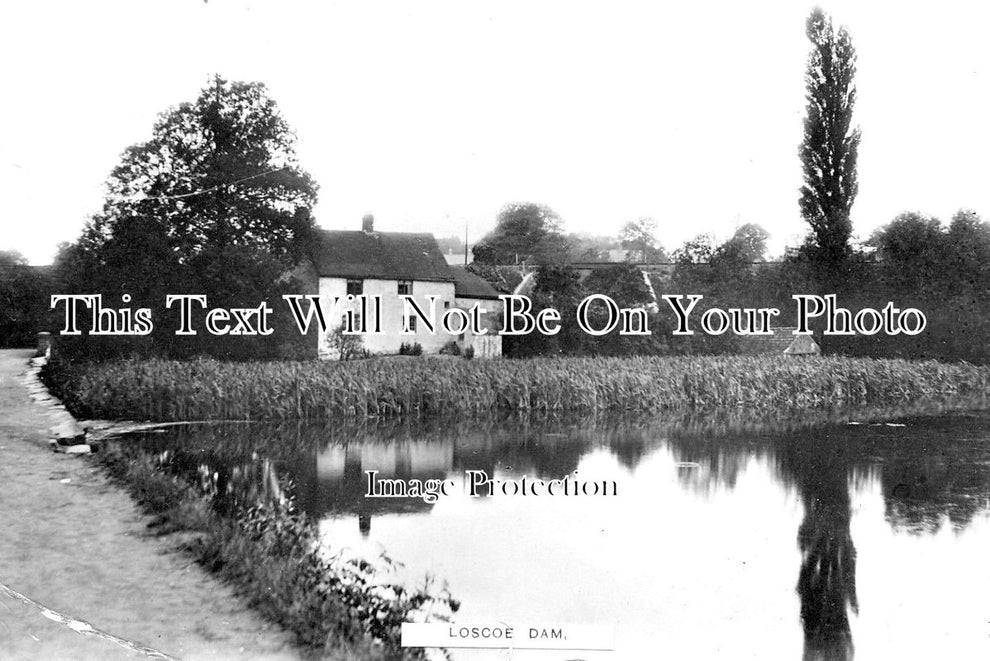 DR 1237 - Loscoe Dam, Derbyshire c1913 – JB Archive