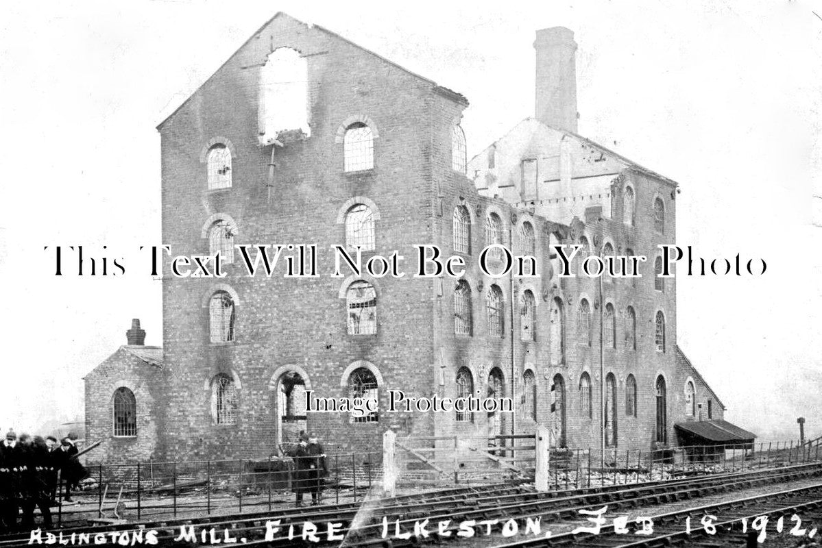 DR 1550 - Adlington Mill Fire, Ilkeston, Derbyshire 1912 – JB Archive
