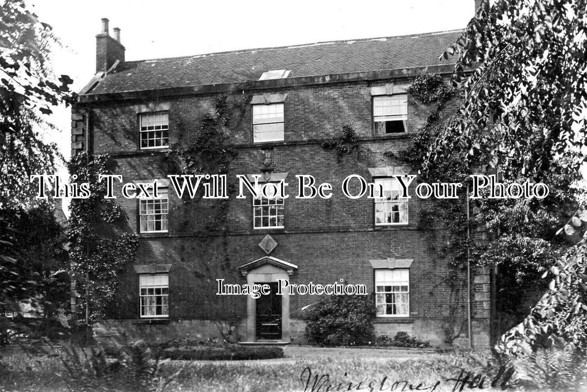 DR 2390 - Waingroves Hall Near Ripley, Derbyshire c1906 – JB Archive