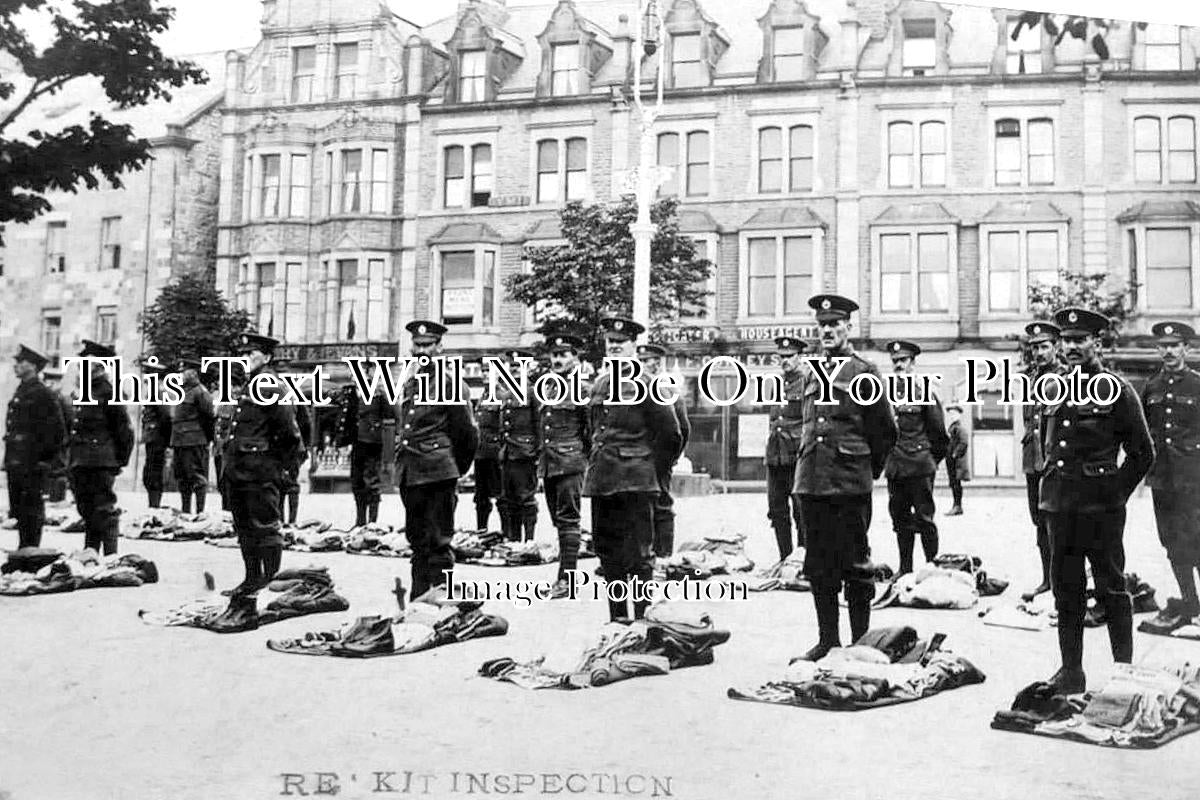 DR 3098 - Royal Engineers Kit Inspection, Buxton, Derbyshire 1914 WW1 ...