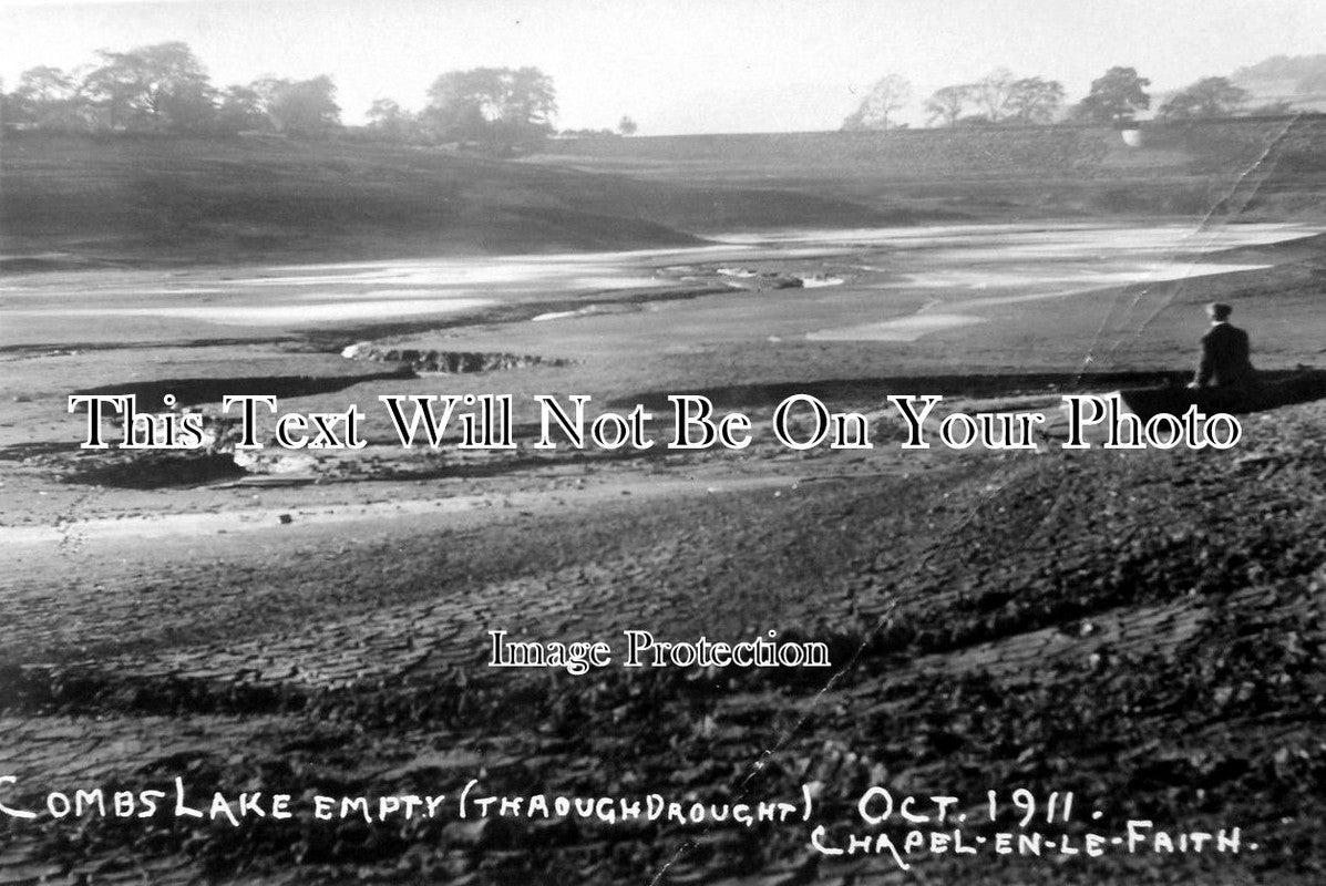 DR 328 - Combs Lake Empty, Chapel-En-Le-Frith, Derbyshire 1911 – JB Archive