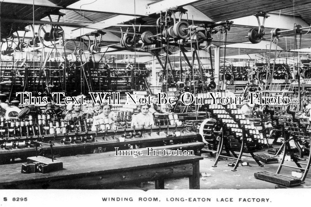DR 401 - Winding Room, Lace Factory, Long Eaton, Derbyshire – JB Archive