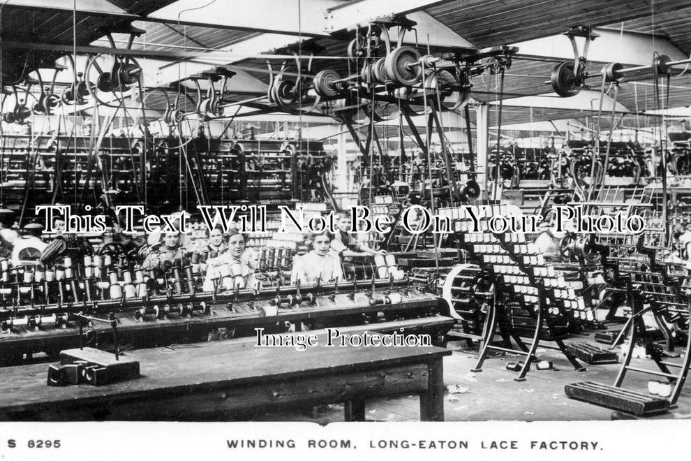 DR 401 - Winding Room, Lace Factory, Long Eaton, Derbyshire – JB Archive