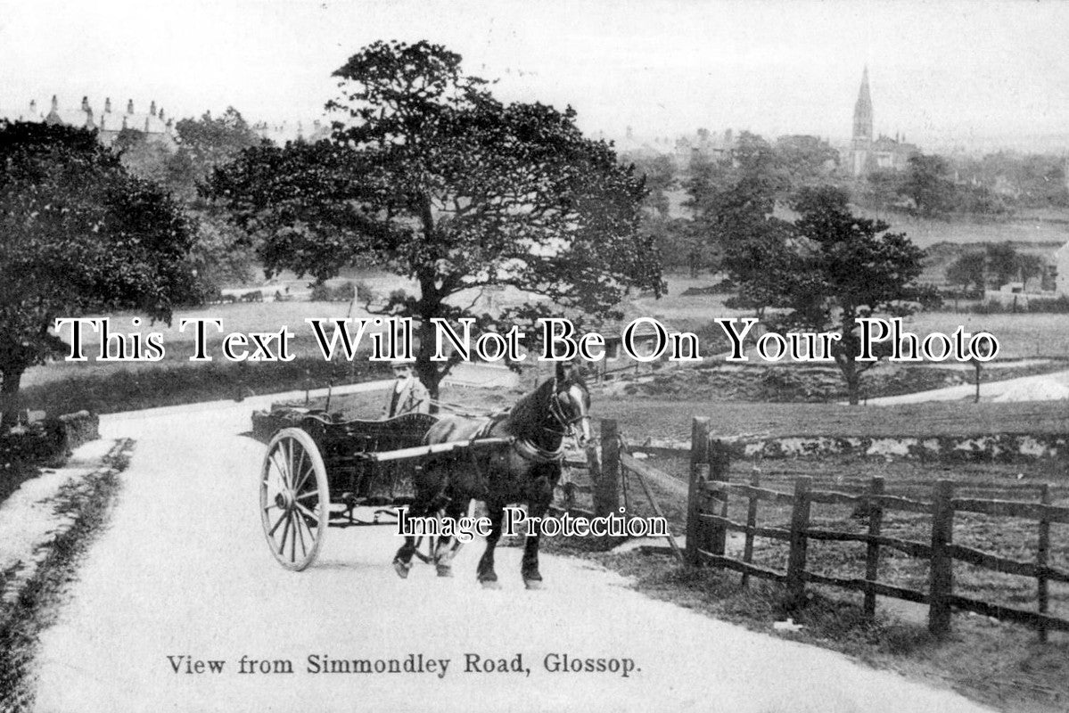 DR 734 - View From Simmondley Road, Glossop, Derbyshire – JB Archive