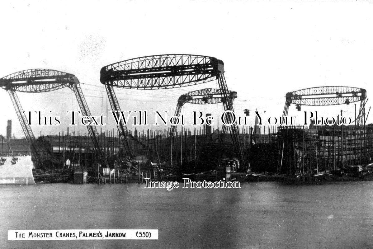 DU 1033 - The Monster Cranes, Palmers Shipbuilding, Jarrow, County Dur ...