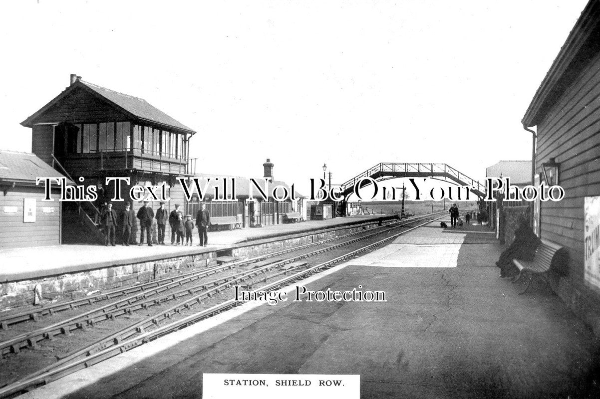 DU 1253 - Shield Row Railway Station, Stanley, Durham c1911 – JB Archive