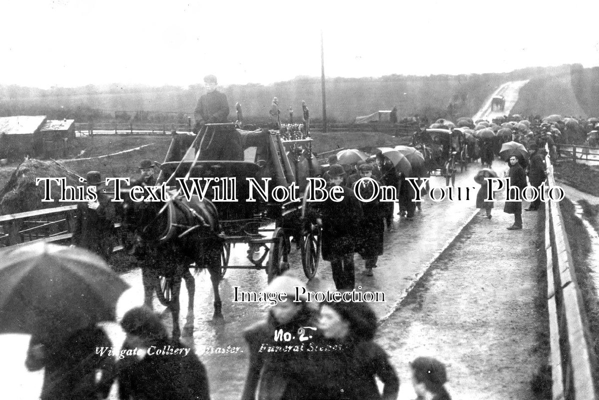 DU 1279 - Wingate Colliery Disaster Funeral Procession, Durham 1906 ...