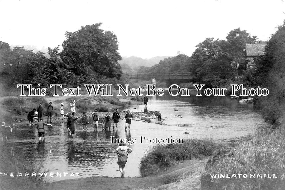 DU 1580 - The Derwent At Winlaton Mill, Northumberland, County Durham ...