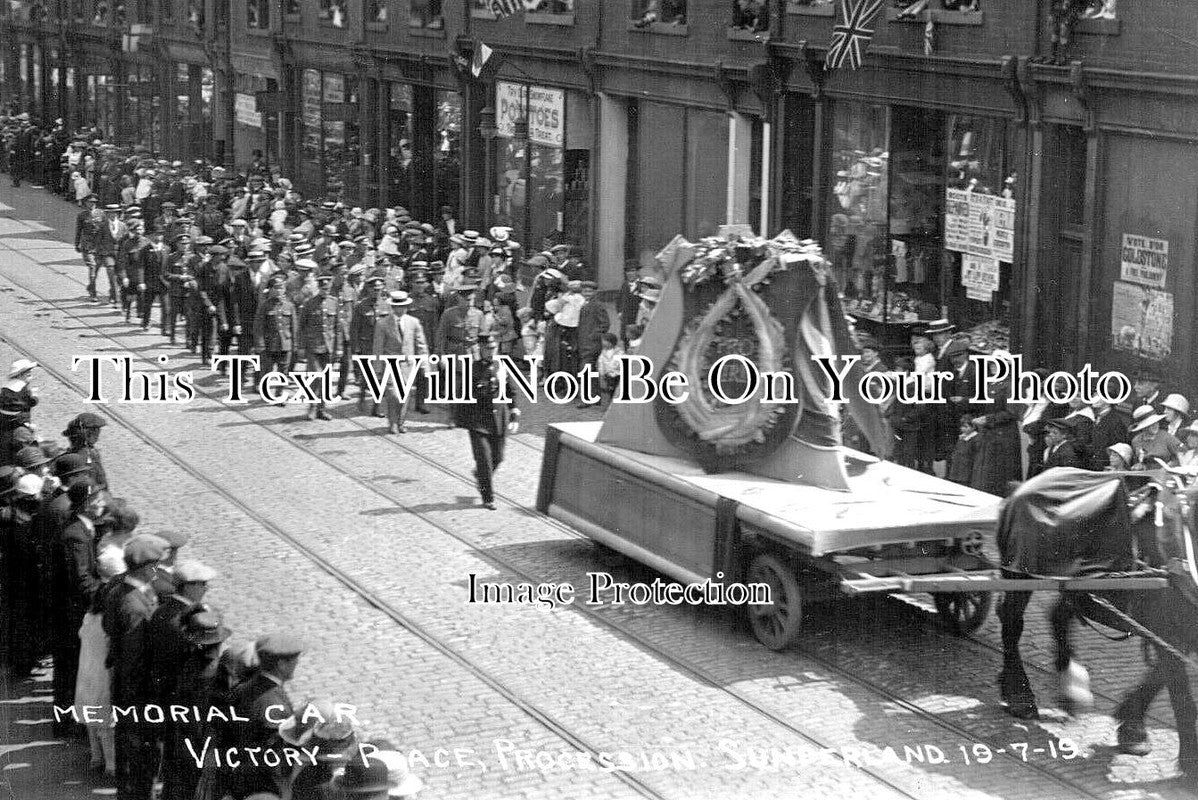 DU 1737 - WW1 Victory Parade, Sunderland, County Durham 1919 – JB Archive