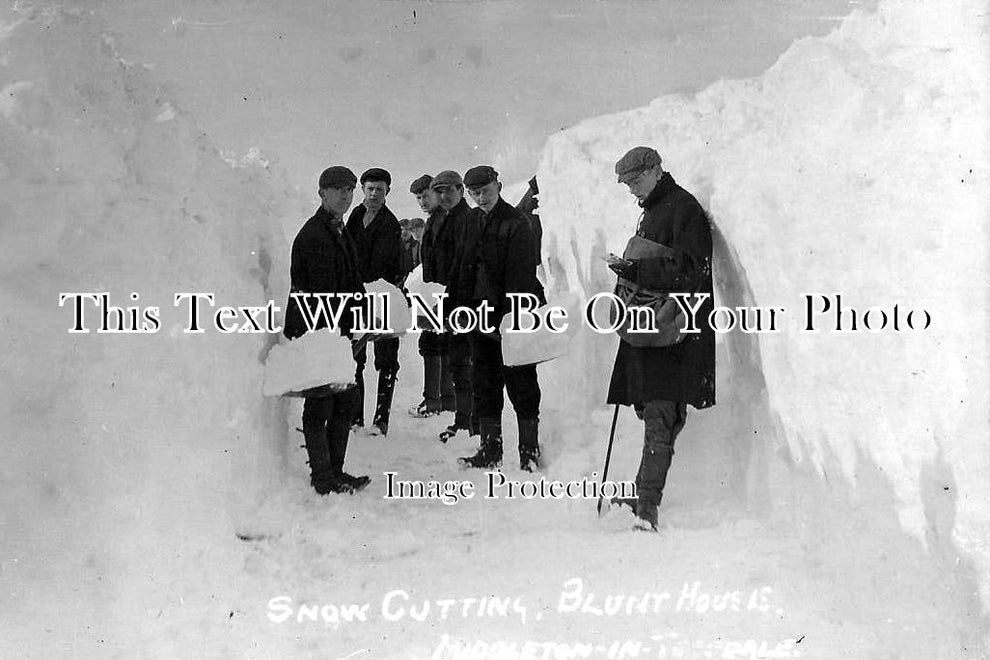 DU 232 - Snow Cutting At Blunt House, Middleton-In-Teesdale, County Du ...