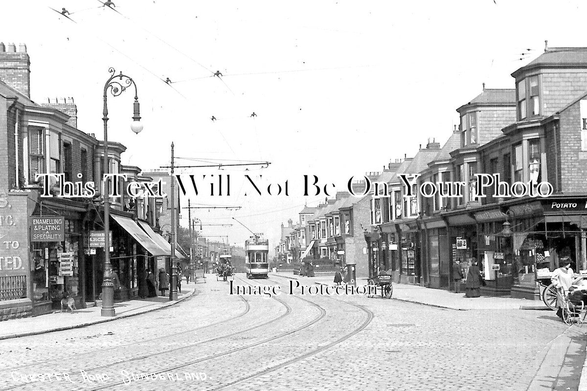 DU 2478 - Chester Road, Sunderland, County Durham c1915 – JB Archive