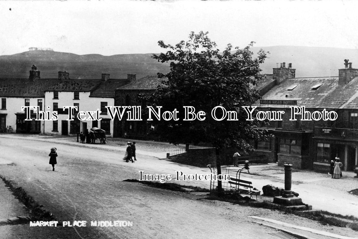 DU 326 - Market Place, Middleton In Teesdale, County Durham c1910 – JB ...