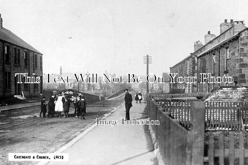 DU 390 - Catchgate & Church, Consett, County Durham – JB Archive