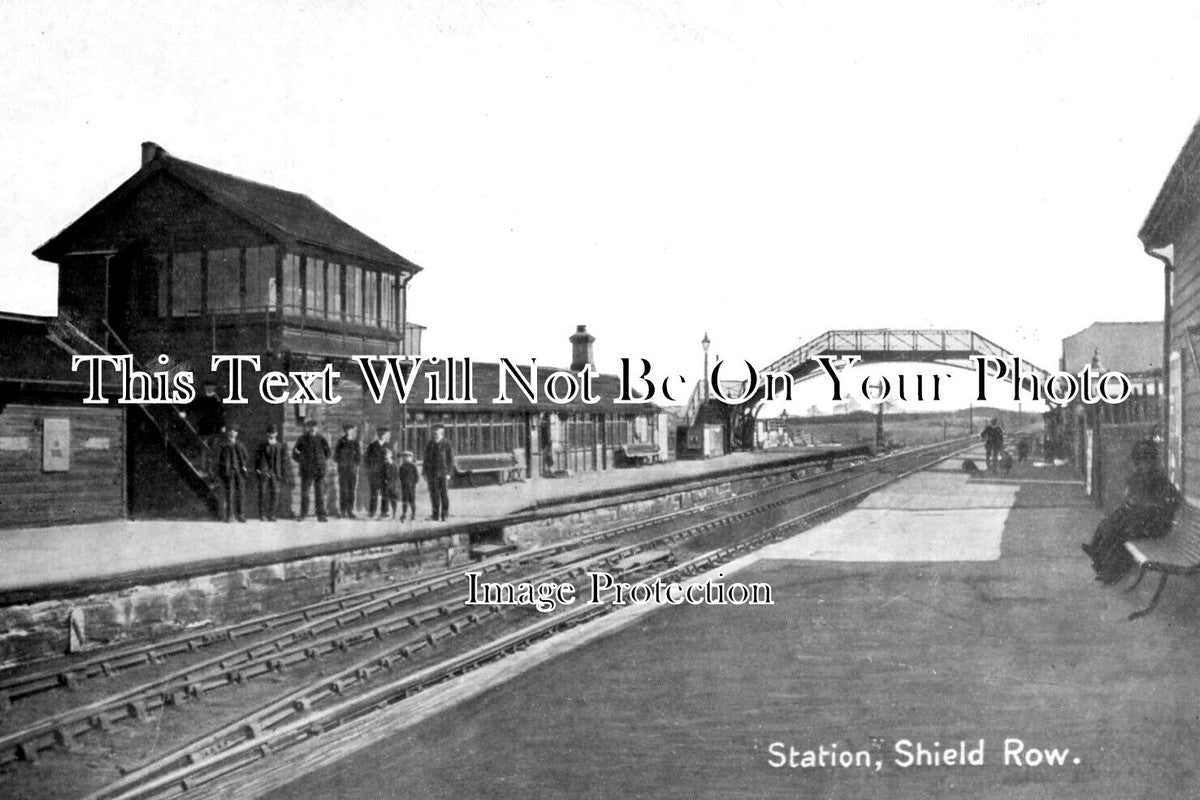 Du 1912 - Shield Row Railway Station, County Durham – JB Archive