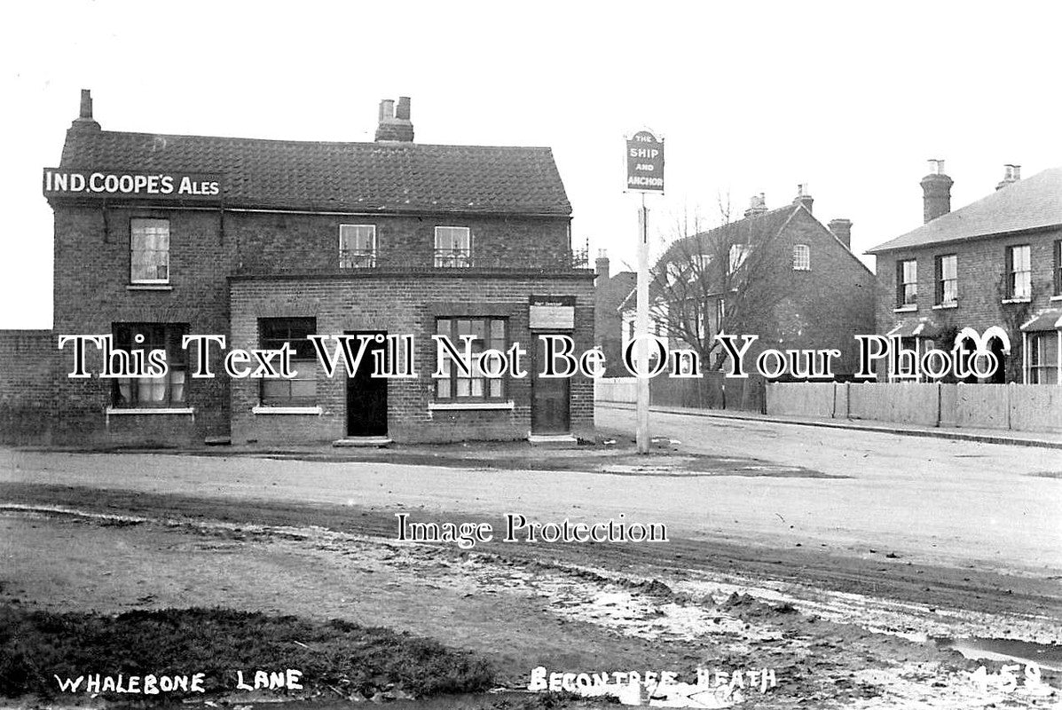 ES 2466 - The Ship & Anchor, Whalebone Lane, Becontree Heath, Essex ...