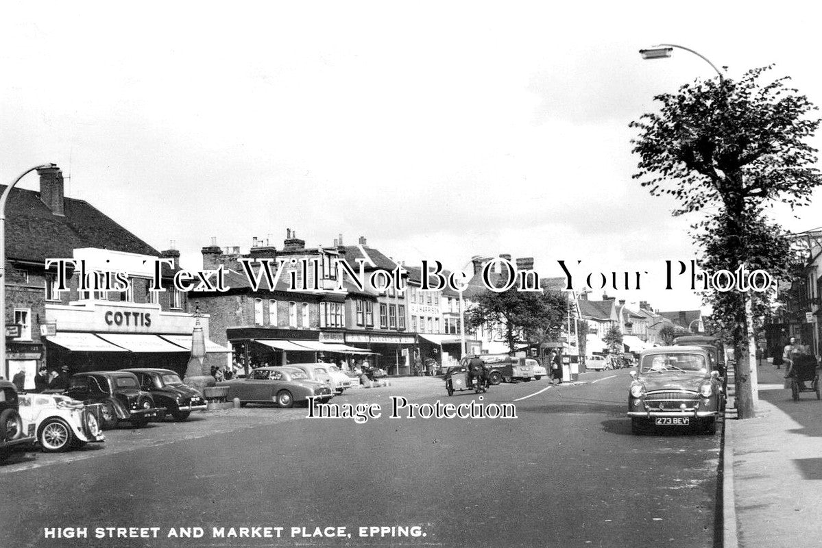 ES 3401 - High Street & Market Place, Epping, Essex – JB Archive