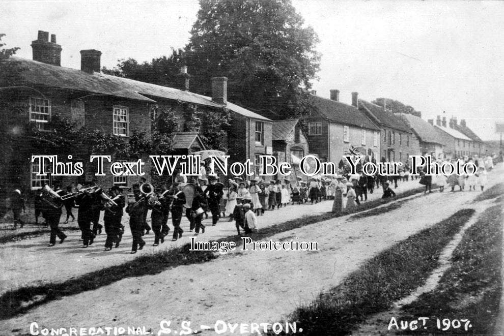 HA 199 - Sunday School Parade, Overton, Hampshire c1907 – JB Archive