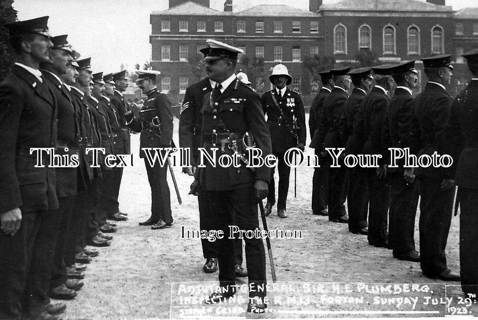 HA 785 - Royal Marines Last Parade Inspection, Forton Barracks, Gospor ...