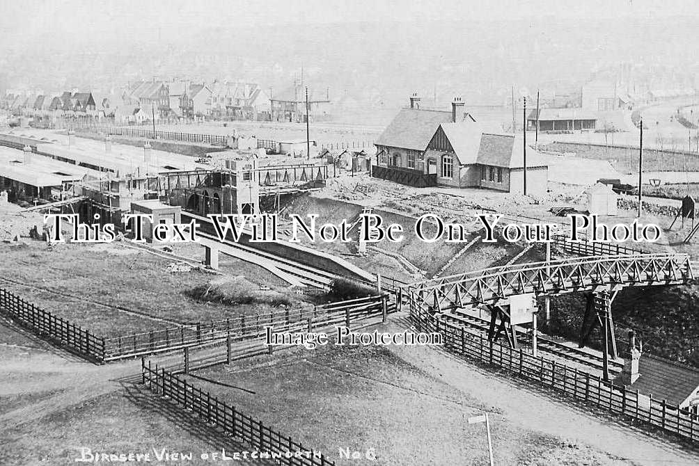 HF 2286 - Birdseye View Of Letchworth Railway Station, Hertfordshire ...