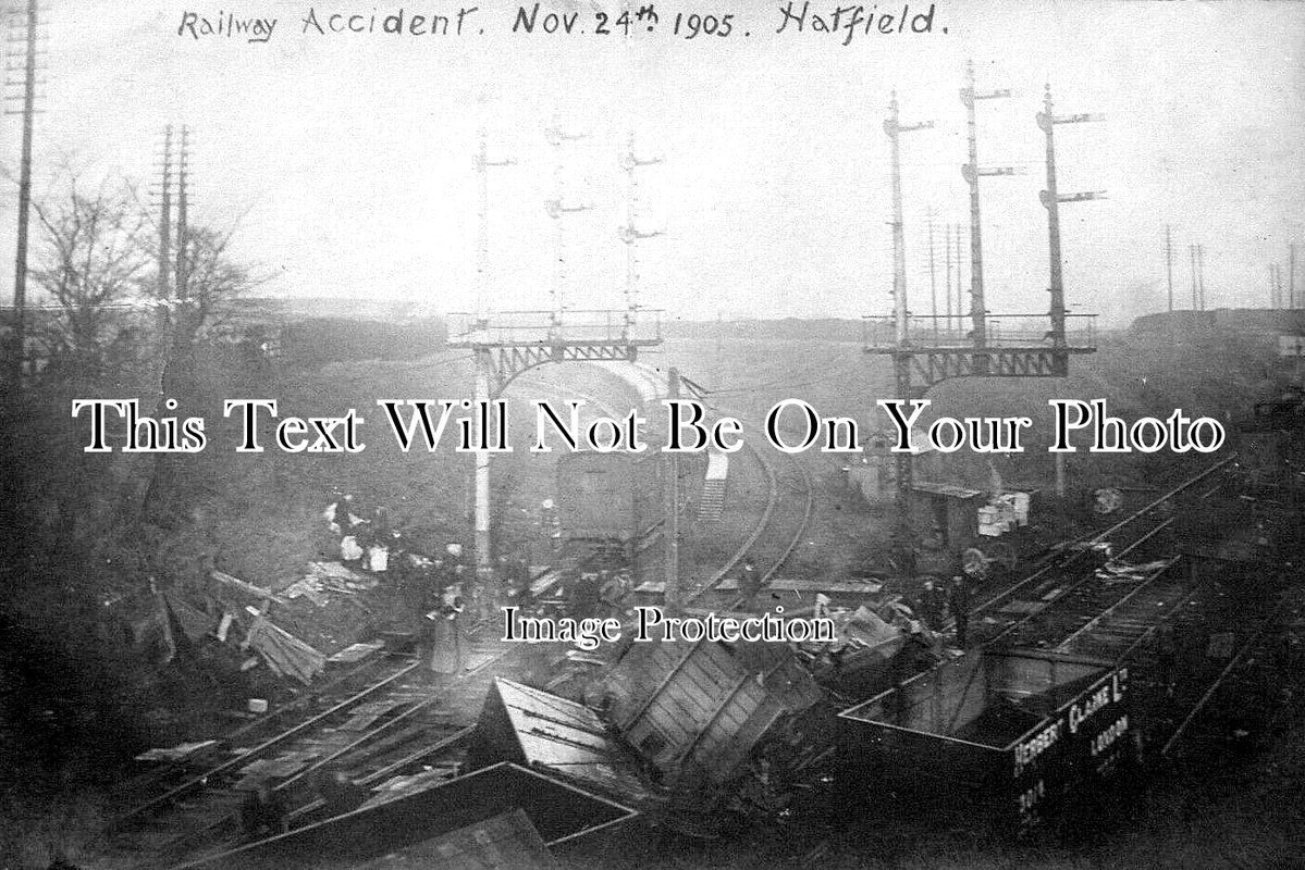 HF 2358 - Hatfield Railway Accident Crash, Hertfordshire 1905 – JB Archive
