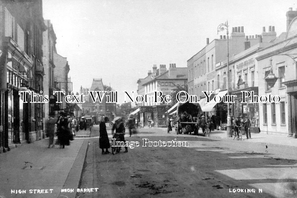 HF 604 - High Street, High Barnet, Hertfordshire c1910 – JB Archive