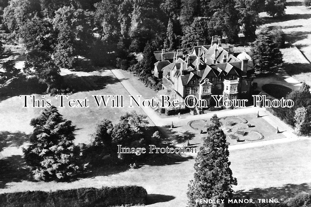 HF 700 - Aerial View Of Pendley Manor, Tring, Hertfordshire – JB Archive