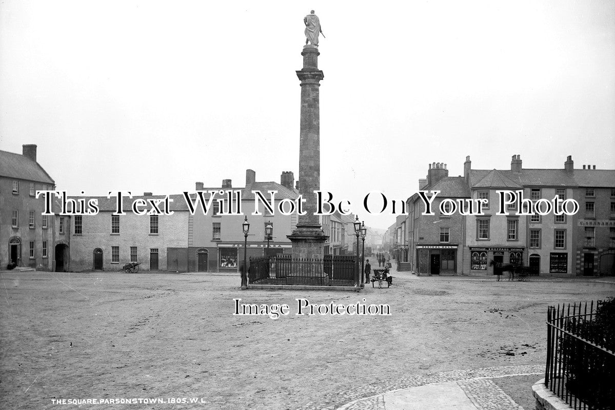 IE 112 - The Square, Parsonstown, Birr, County Offaly, Ireland c1890 ...