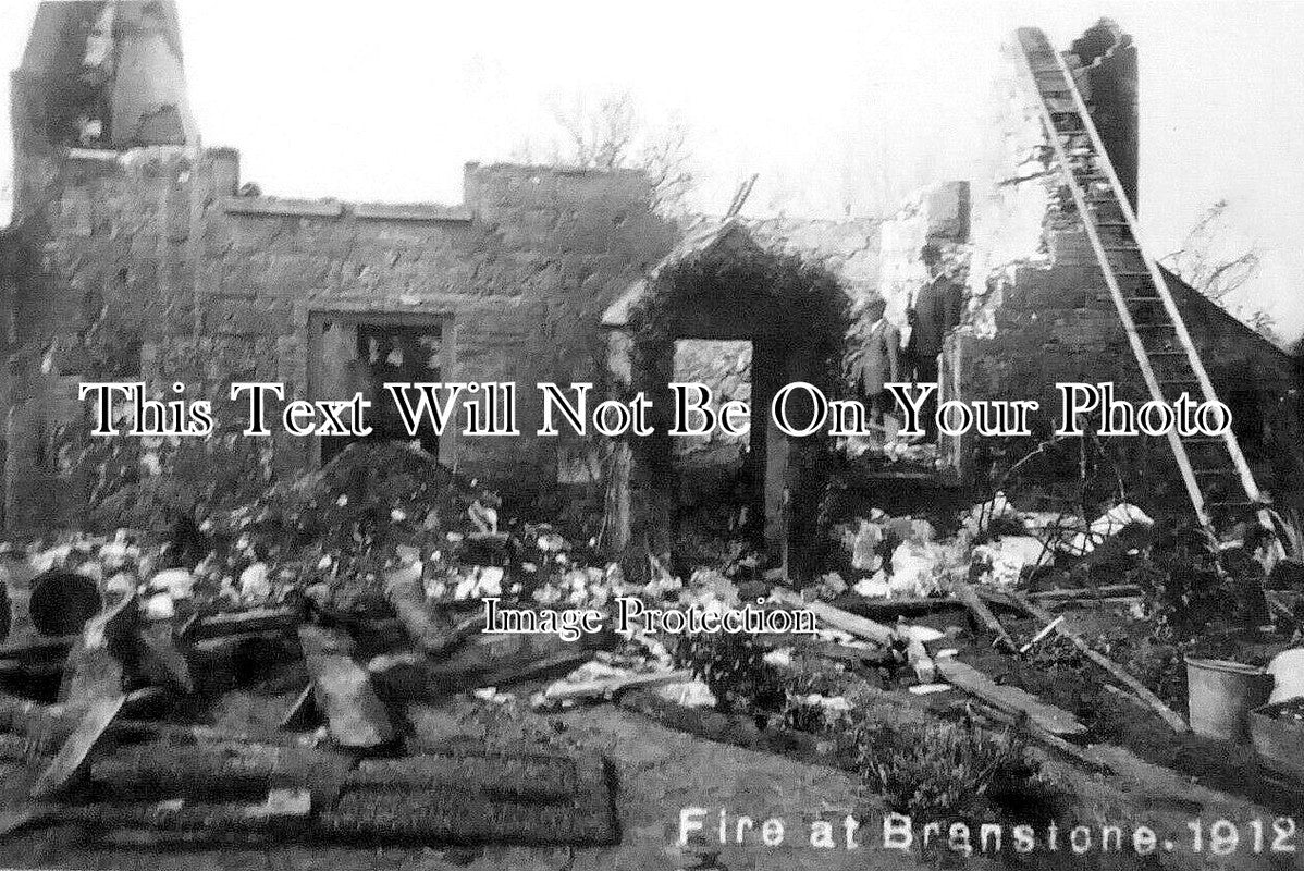 IO 1121 - Fire At Branstone, Isle Of Wight 1912 – JB Archive