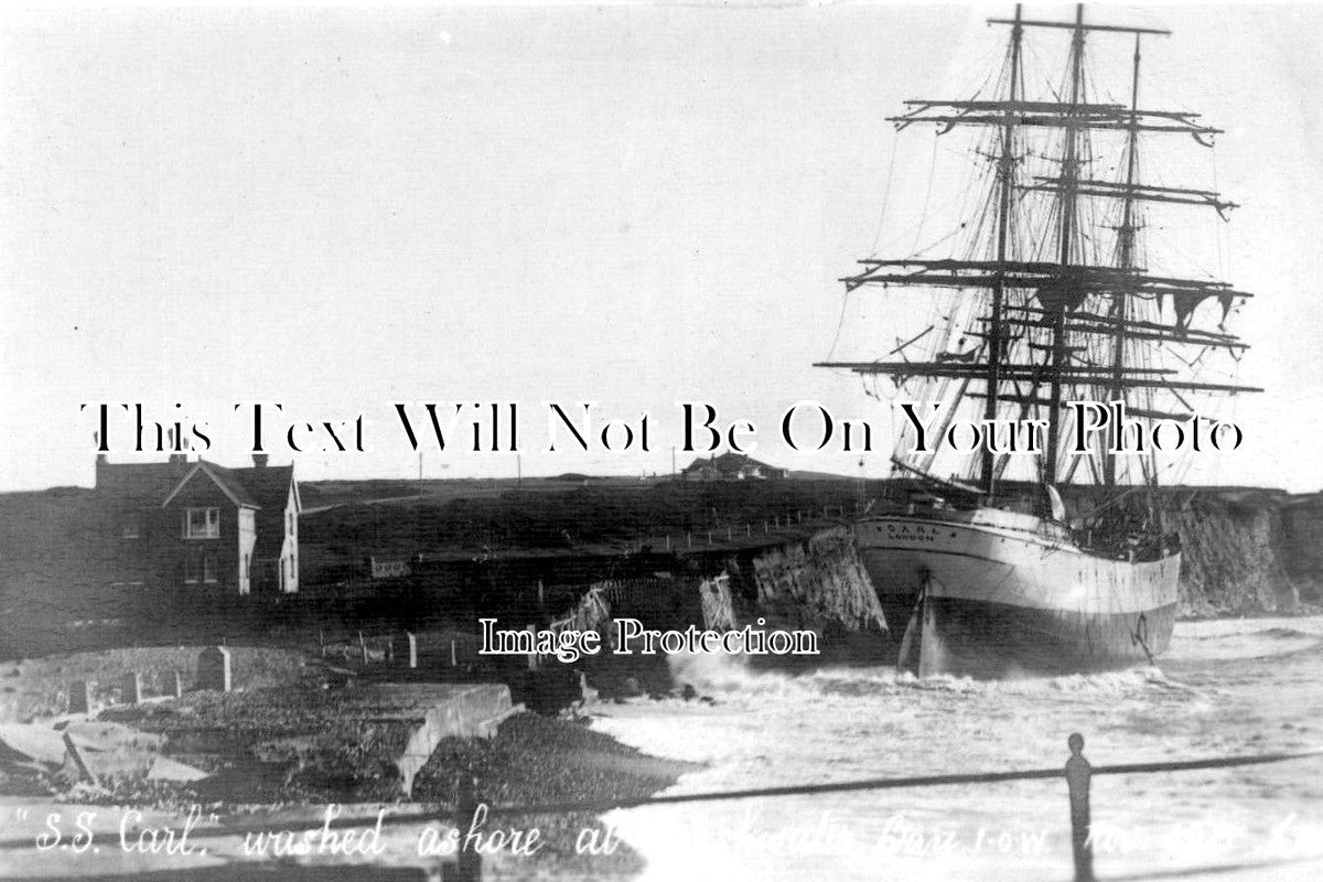 IO 262 - SS Carl Shipwreck, Freshwater Bay, Isle Of Wight c1915 – JB ...