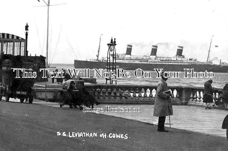 IO 548 - SS Leviathan Off Cowes, Isle Of Wight c1920 – JB Archive