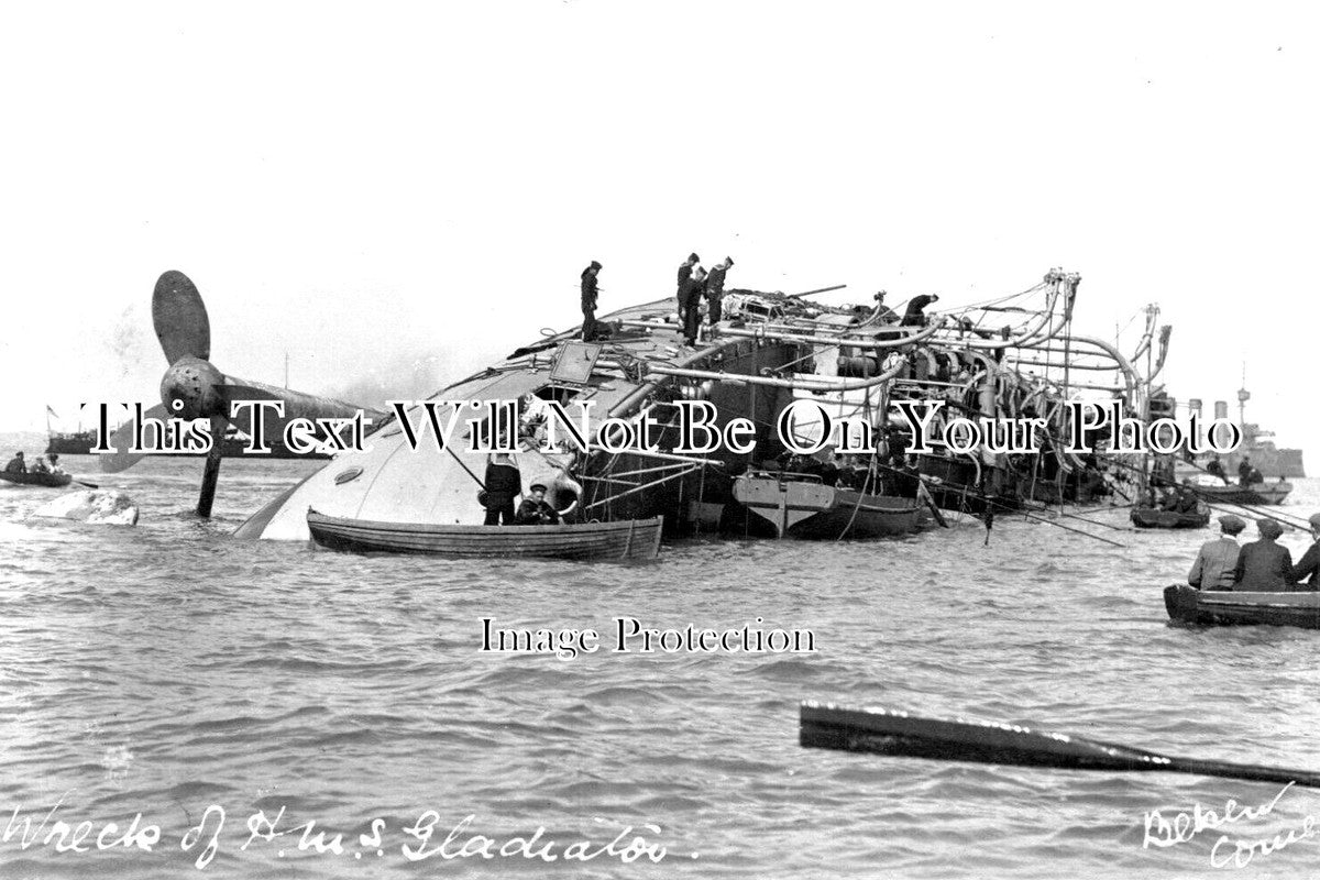 IO 750 - Wreck Of HMS Gladiator, Cowes, Isle Of Wight 1908 – JB Archive