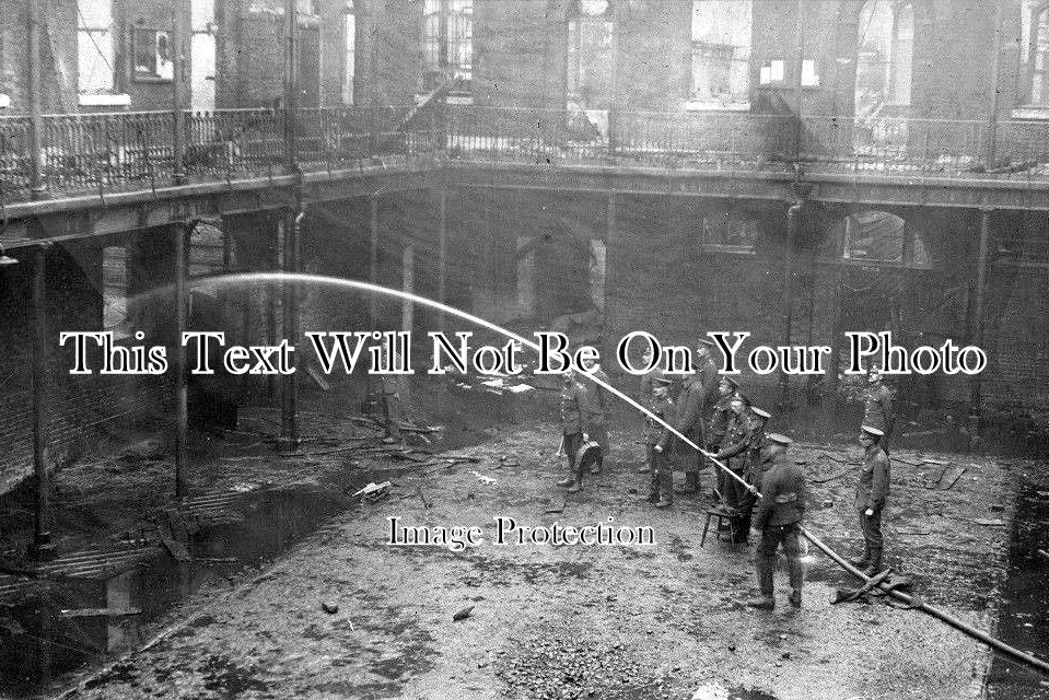 KE 1306 - Chatham Barracks Fire After Zeppelin Raid WW1, Kent – JB Archive