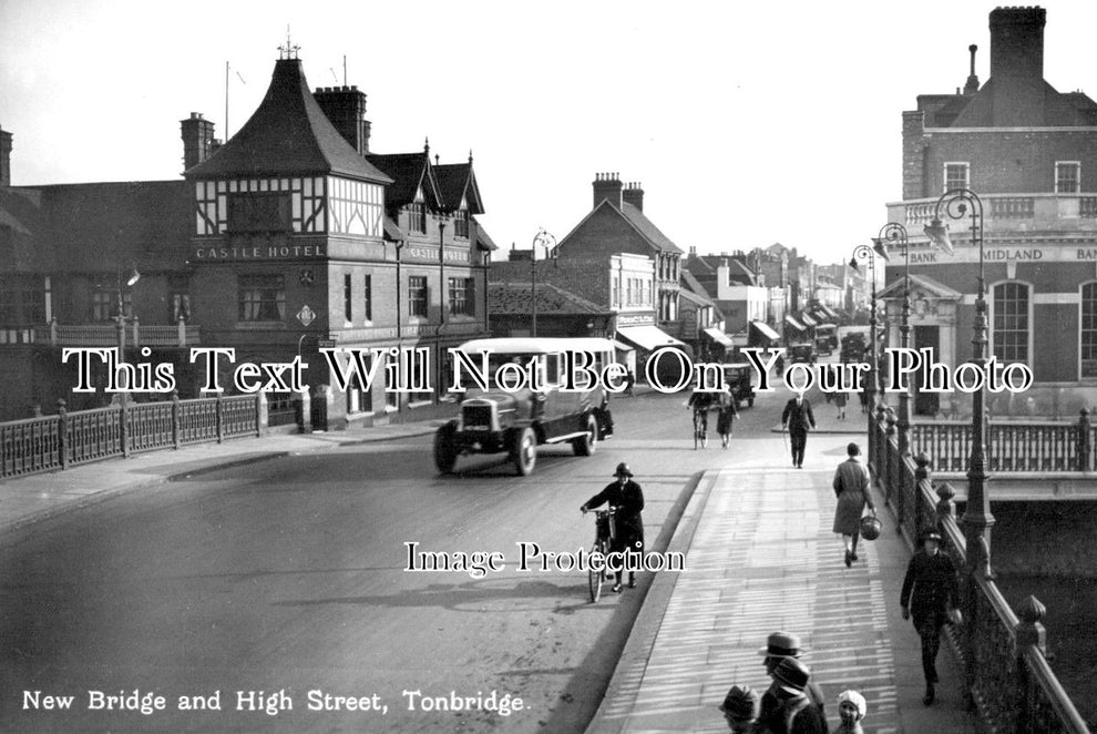 KE 1621 - New Bridge & High Street, Tonbridge, Kent – JB Archive