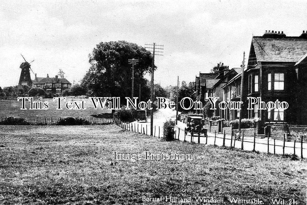 KE 191 - Borstal Hill & Windmill, Whitstable, Kent – JB Archive