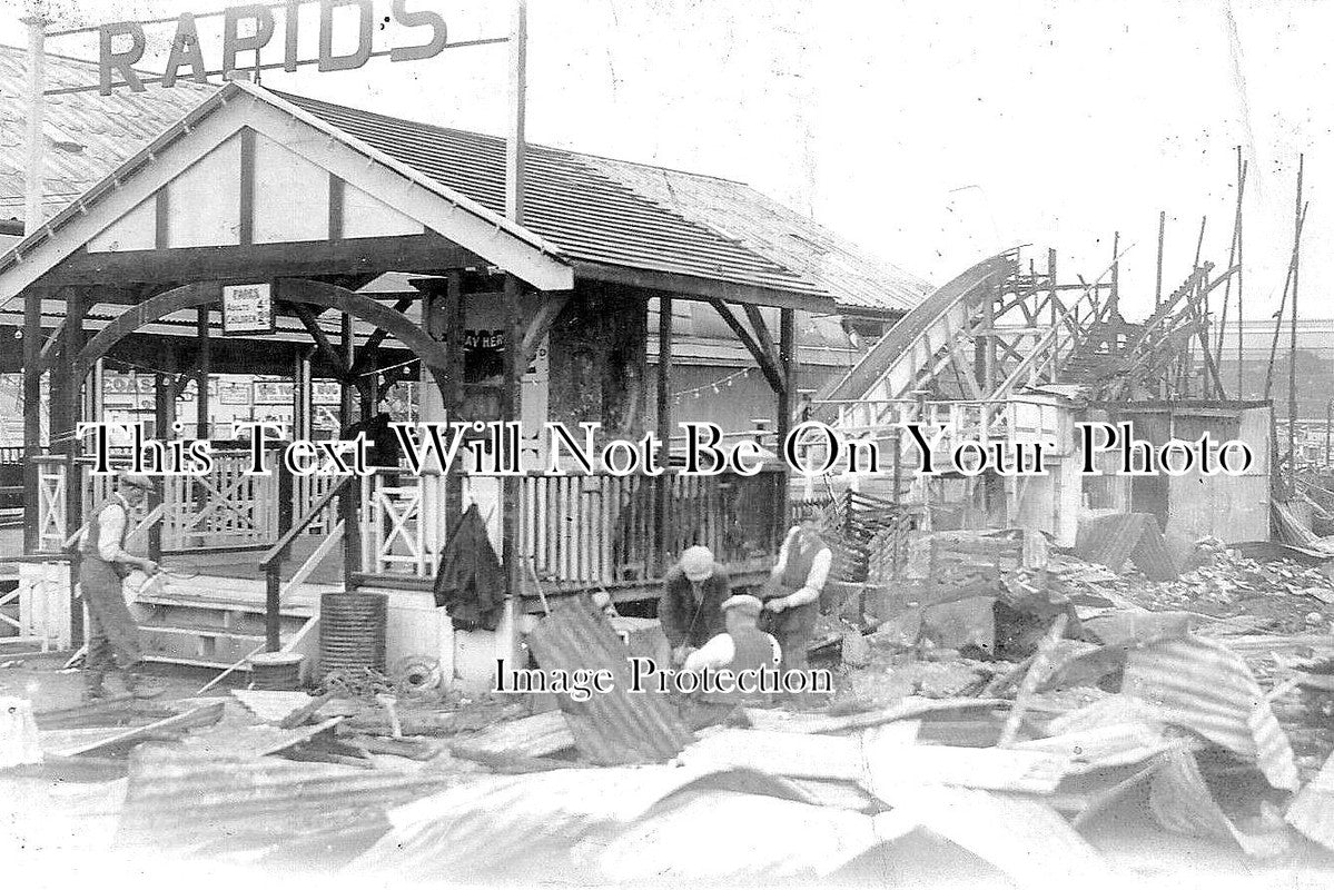KE 1935 - Margate Funfair Storm Damage, Kent 1930 – JB Archive