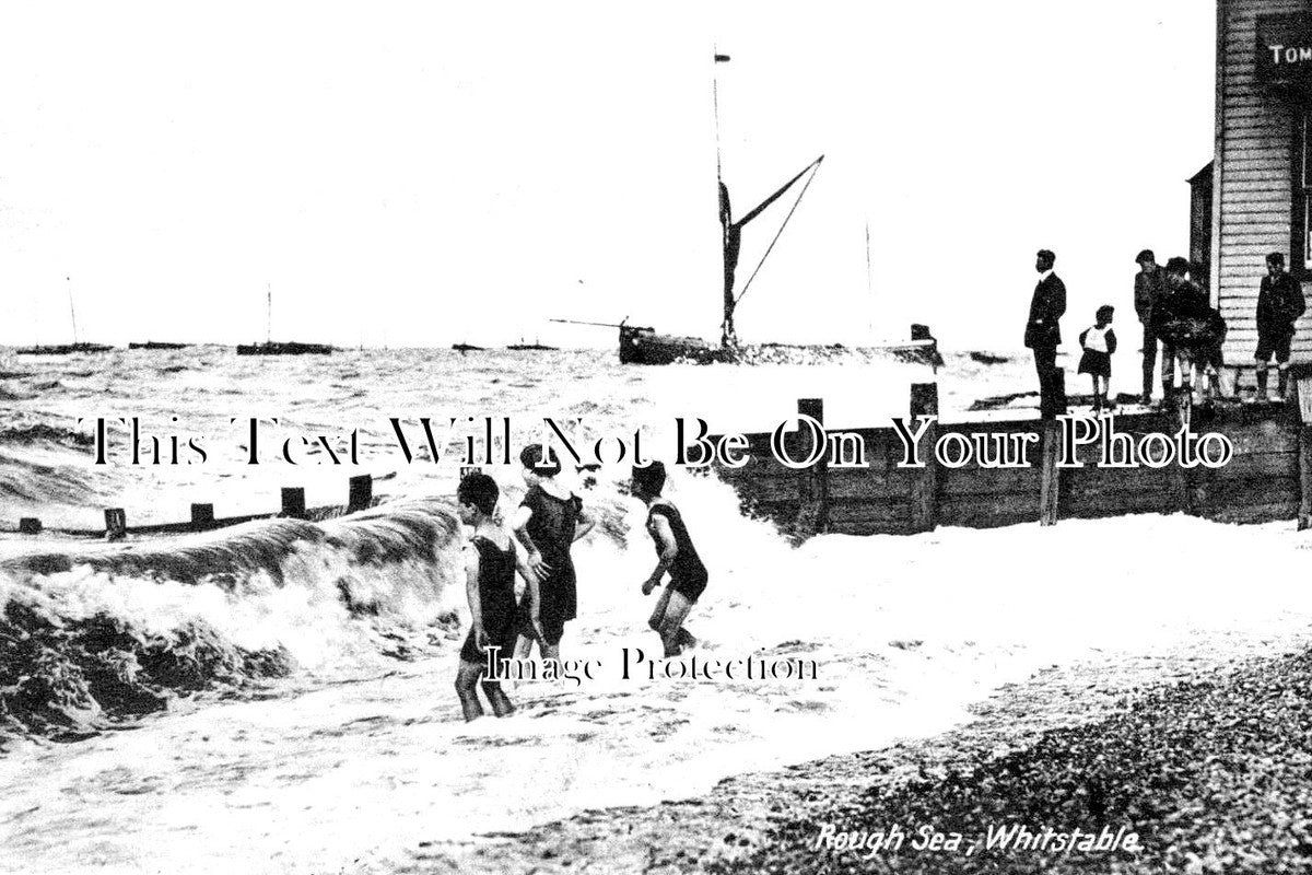 KE 2235 - Rough Sea, Whitstable, Kent – JB Archive
