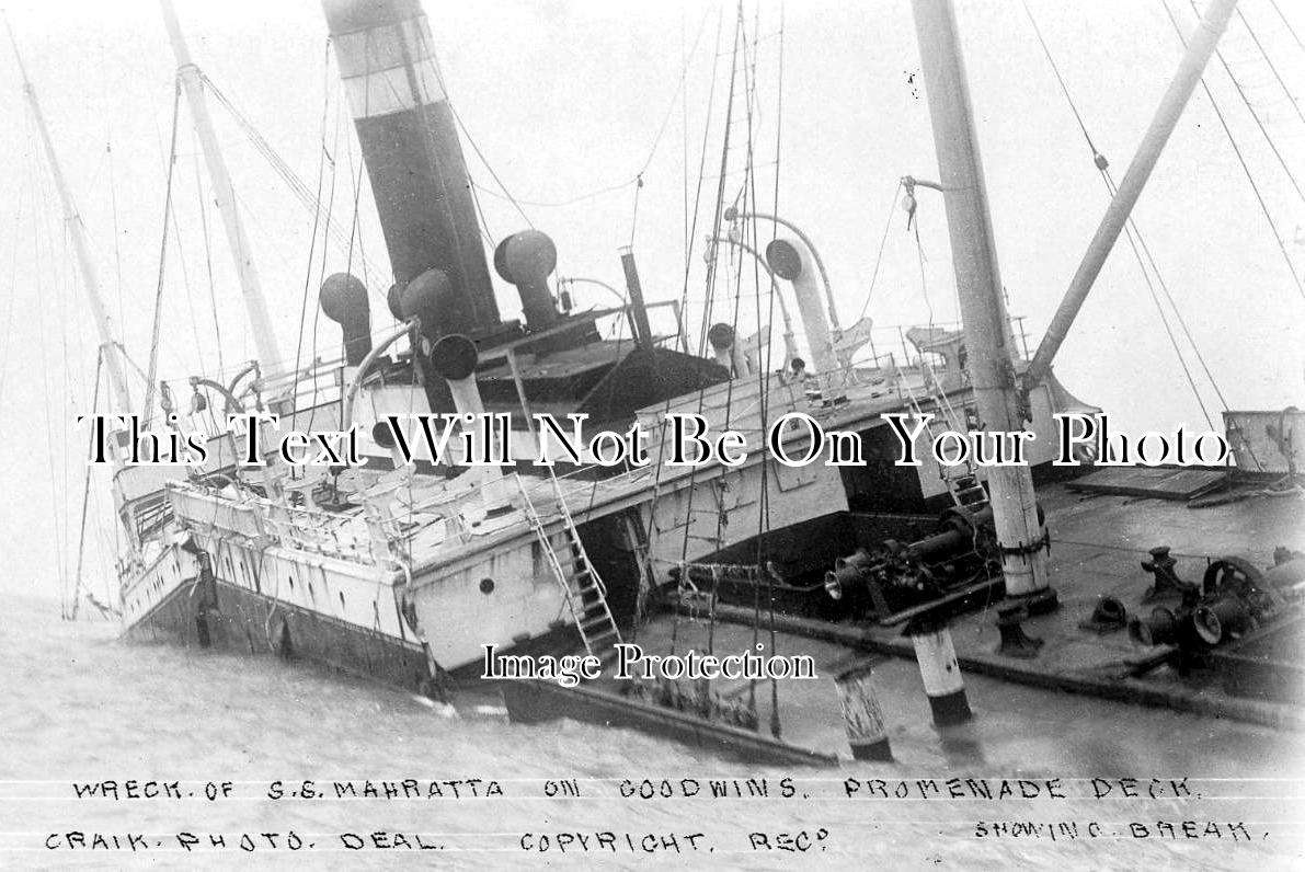 KE 260 - SS Mahratta Shipwreck, Goodwins, Kent – JB Archive