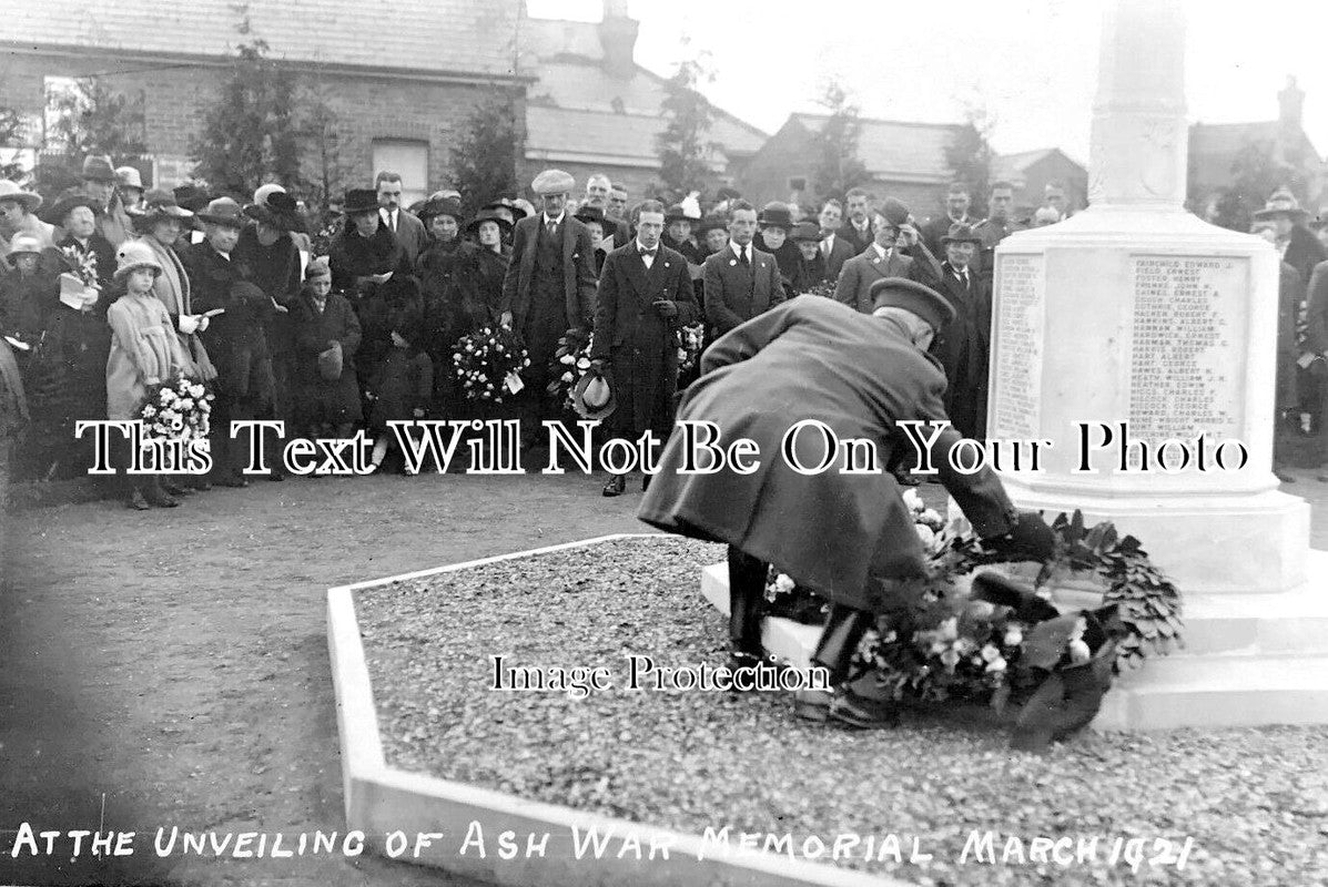 KE 2787 - Unveiling Ash War Memorial, Dover, Kent – JB Archive