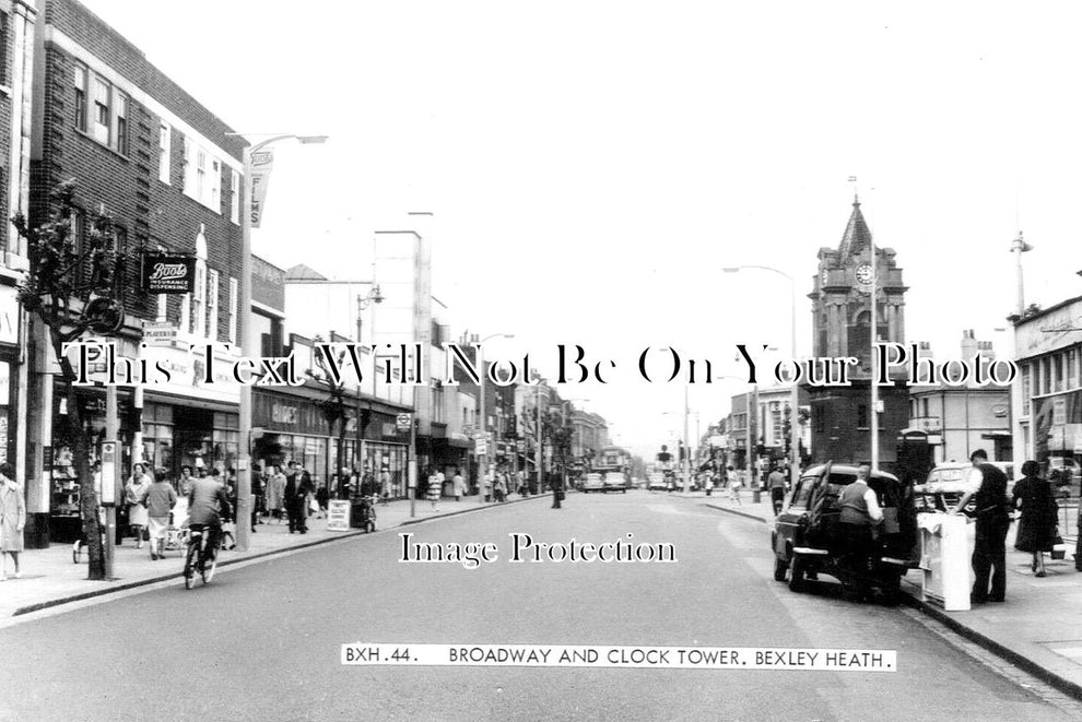 KE 3045 - Broadway & Clock Tower, Bexley Heath, Kent – JB Archive