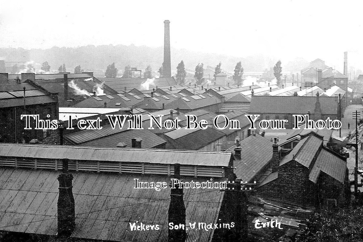 KE 3305 - Vickers Son & Maxims Machine Gun Factory, Erith, Kent 1914 ...
