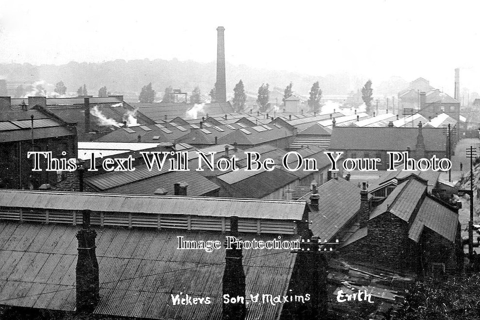 KE 3305 - Vickers Son & Maxims Machine Gun Factory, Erith, Kent 1914 ...