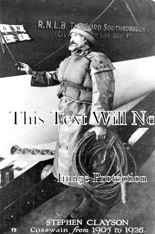 KE 3646 - Stephen Clayson Coxswain, Margate Lifeboat, Kent – JB Archive