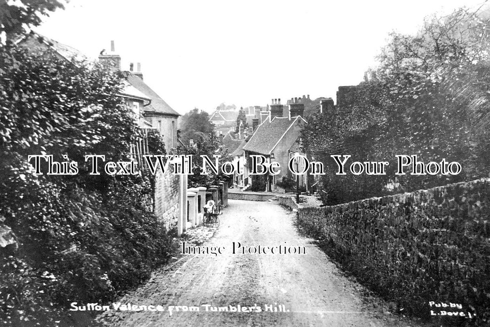 KE 4597 - Sutton Valence From Tumblers Hill, Kent – JB Archive