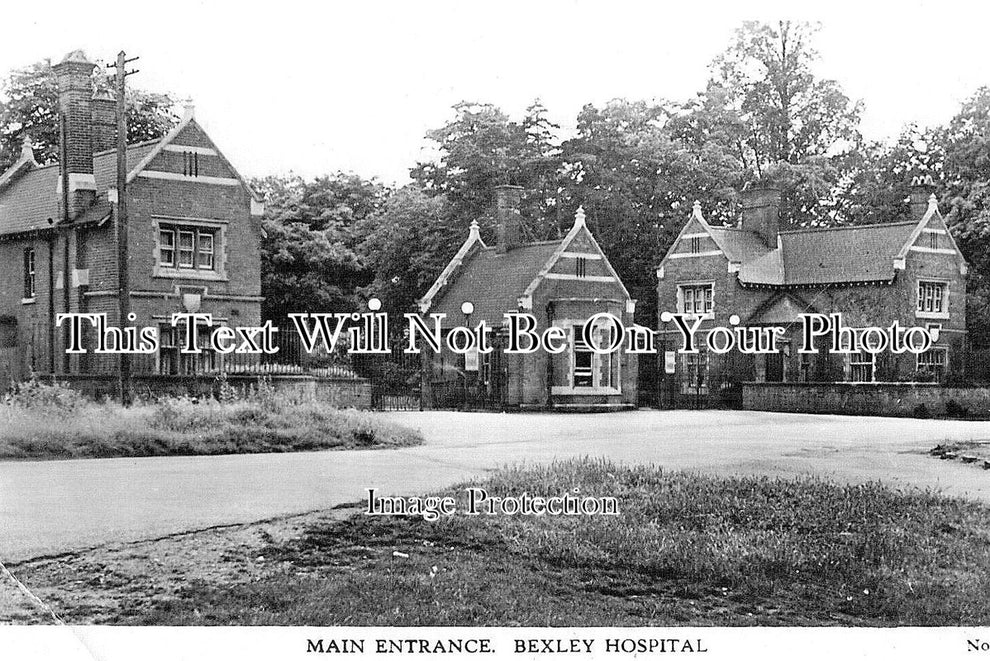 KE 5273 - Main Entrance, Bexley Hospital, Kent c1952 – JB Archive