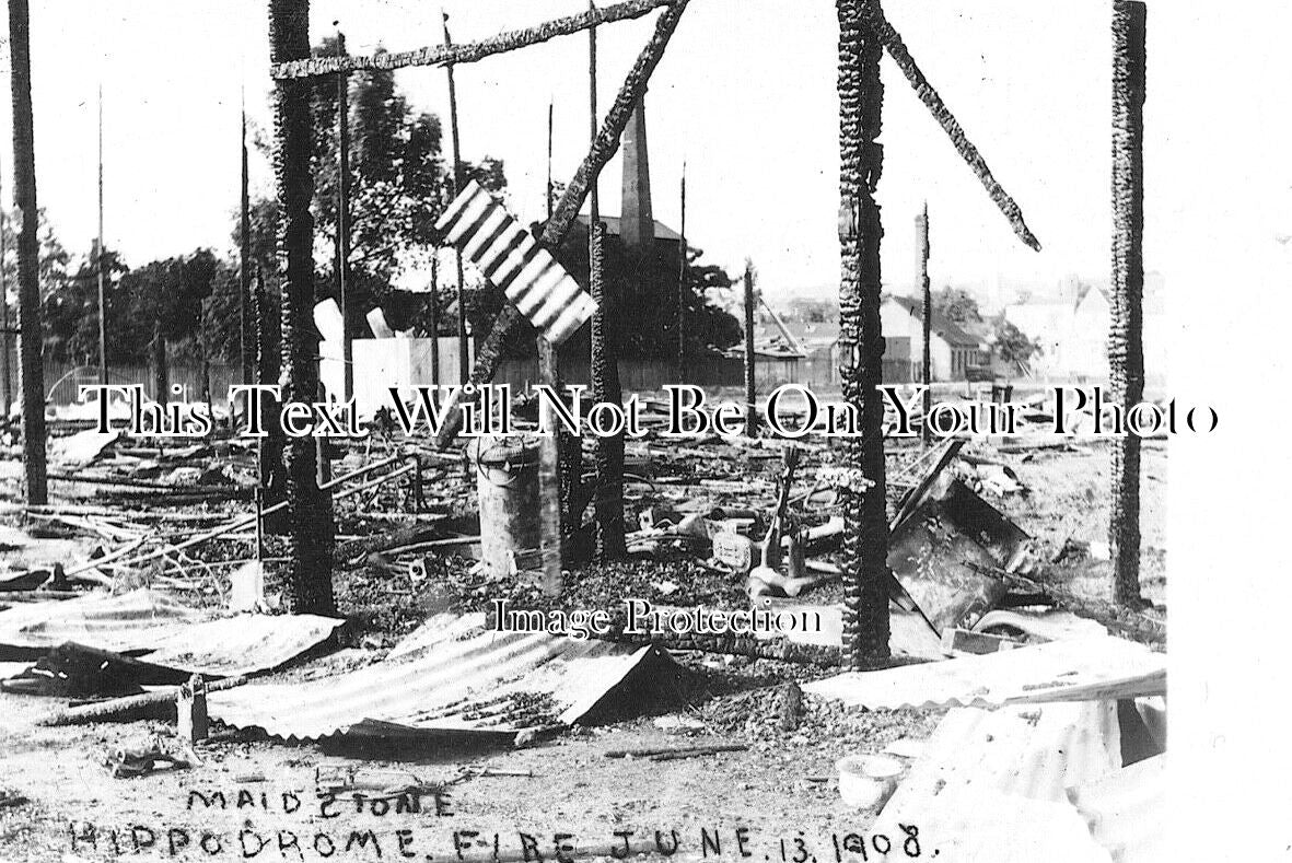 KE 6146 - Maidstone Hippodrome Fire, Kent 1908 – JB Archive
