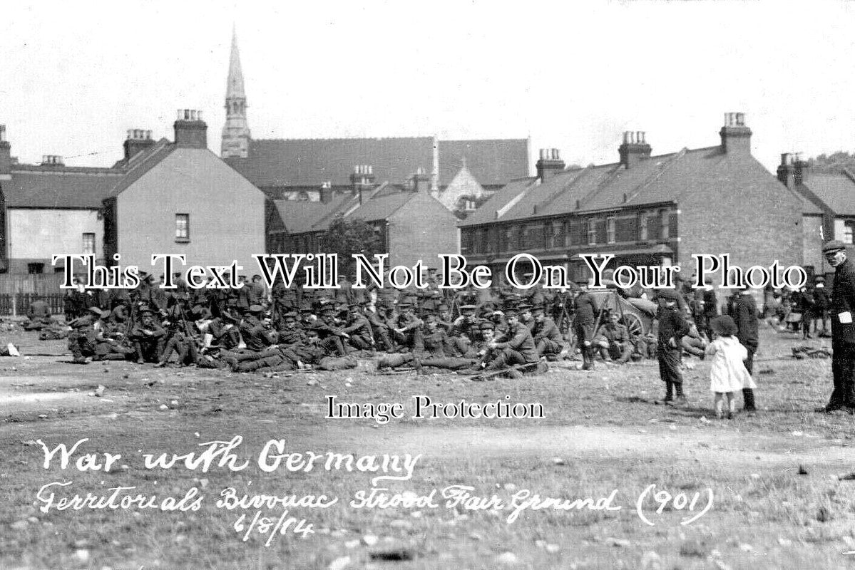 KE 6188 - Territorials At Bivouac Military Army Camp, Kent 1914 WW1 ...